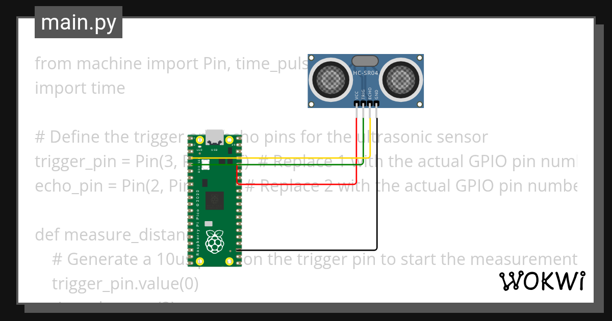Ultrasonic - Wokwi ESP32, STM32, Arduino Simulator