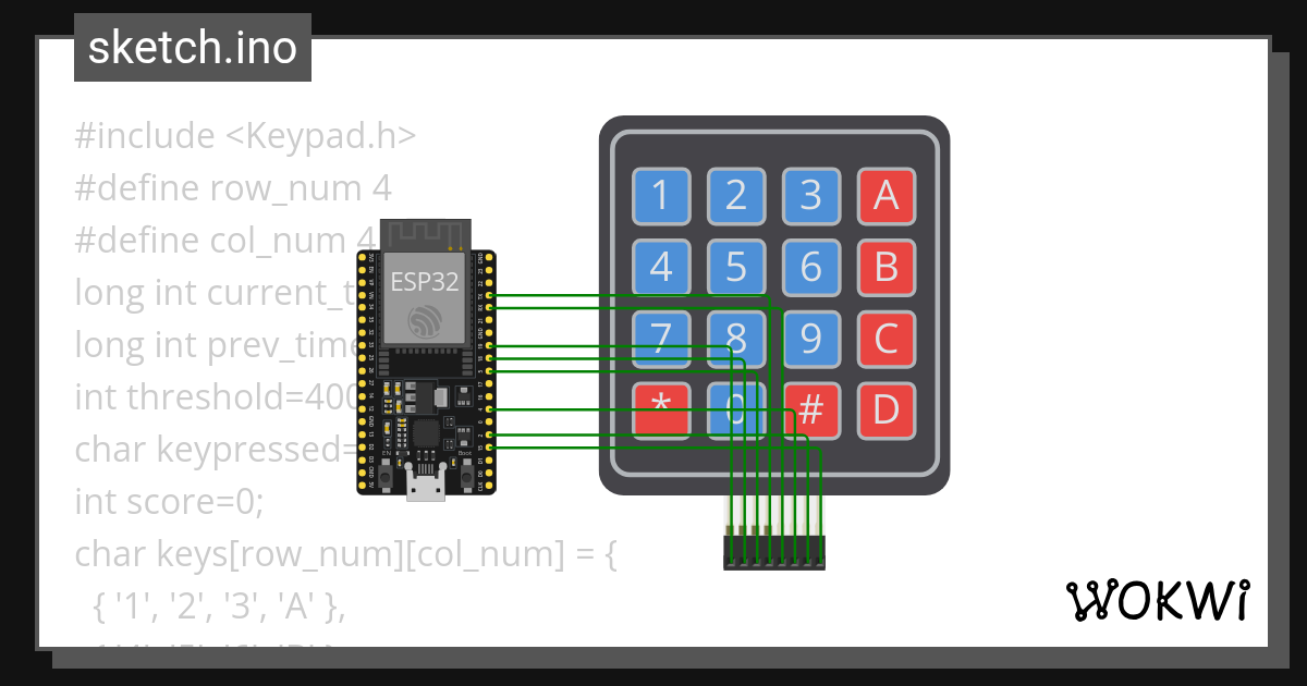Keypad Project2 Copy Wokwi Esp32 Stm32 Arduino Simulator 9031