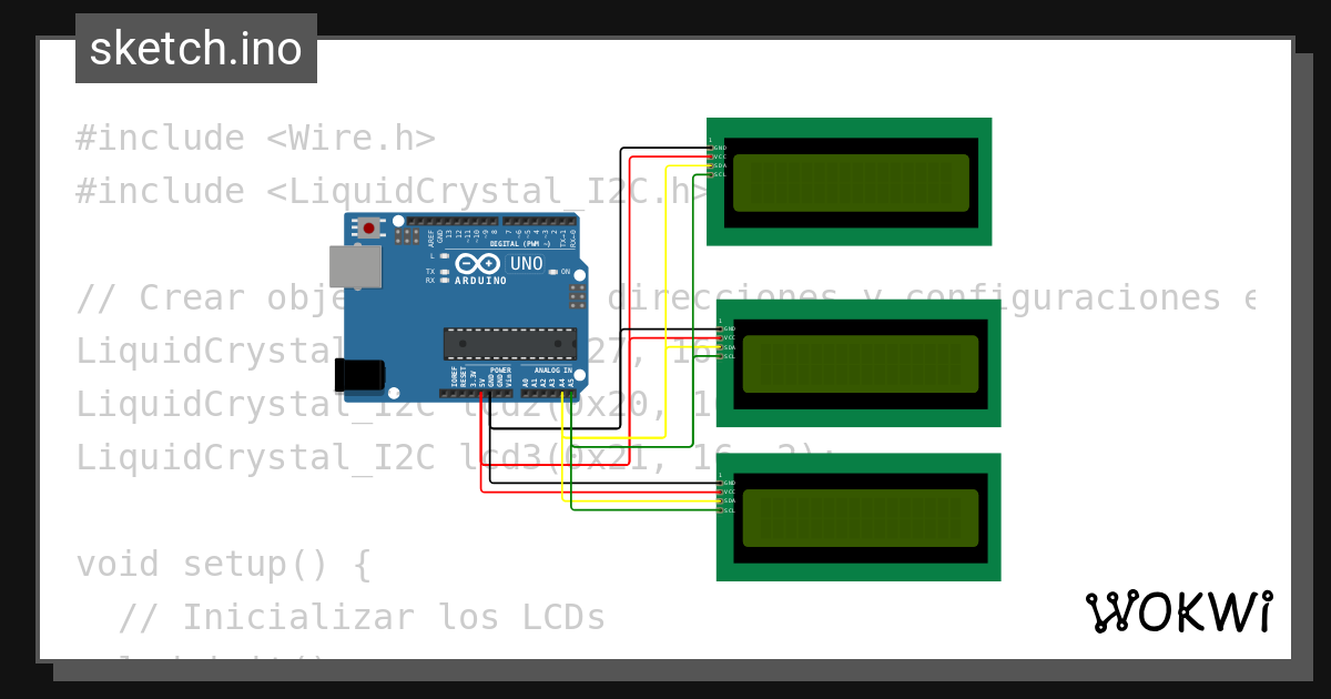 I2c Trabajo Wokwi Esp32 Stm32 Arduino Simulator