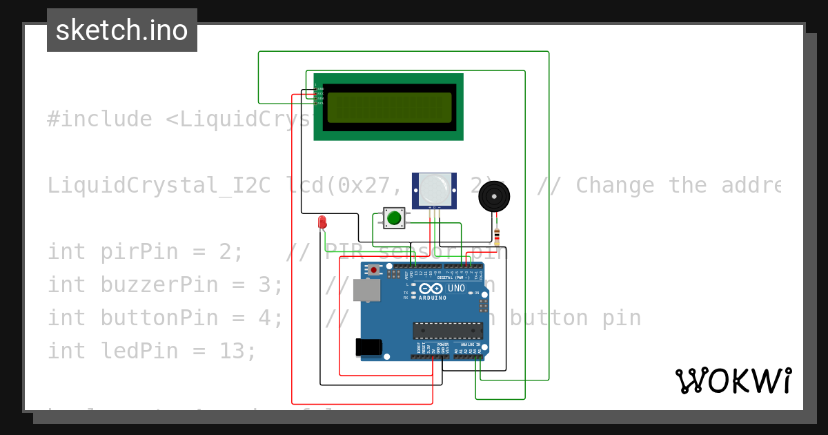 Home Security V2 Wokwi Esp32 Stm32 Arduino Simulator 2803
