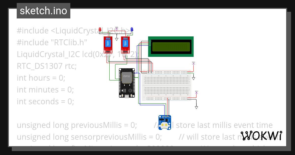 esp32 lcd rtc copy - Wokwi ESP32, STM32, Arduino Simulator