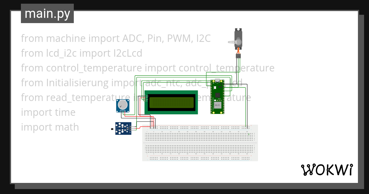 Heizungssteuerung - Wokwi ESP32, STM32, Arduino Simulator