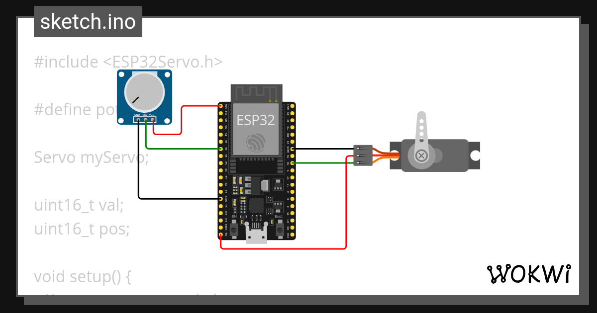 Exemplo Servo - Wokwi ESP32, STM32, Arduino Simulator Exemplo Servo - Wokwi ESP32, STM32, Arduino Simulator