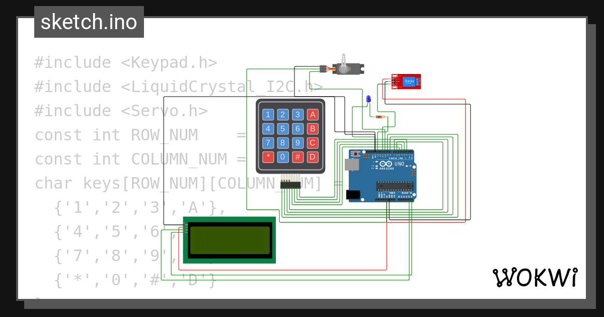 Door Locker Wokwi Esp32 Stm32 Arduino Simulator