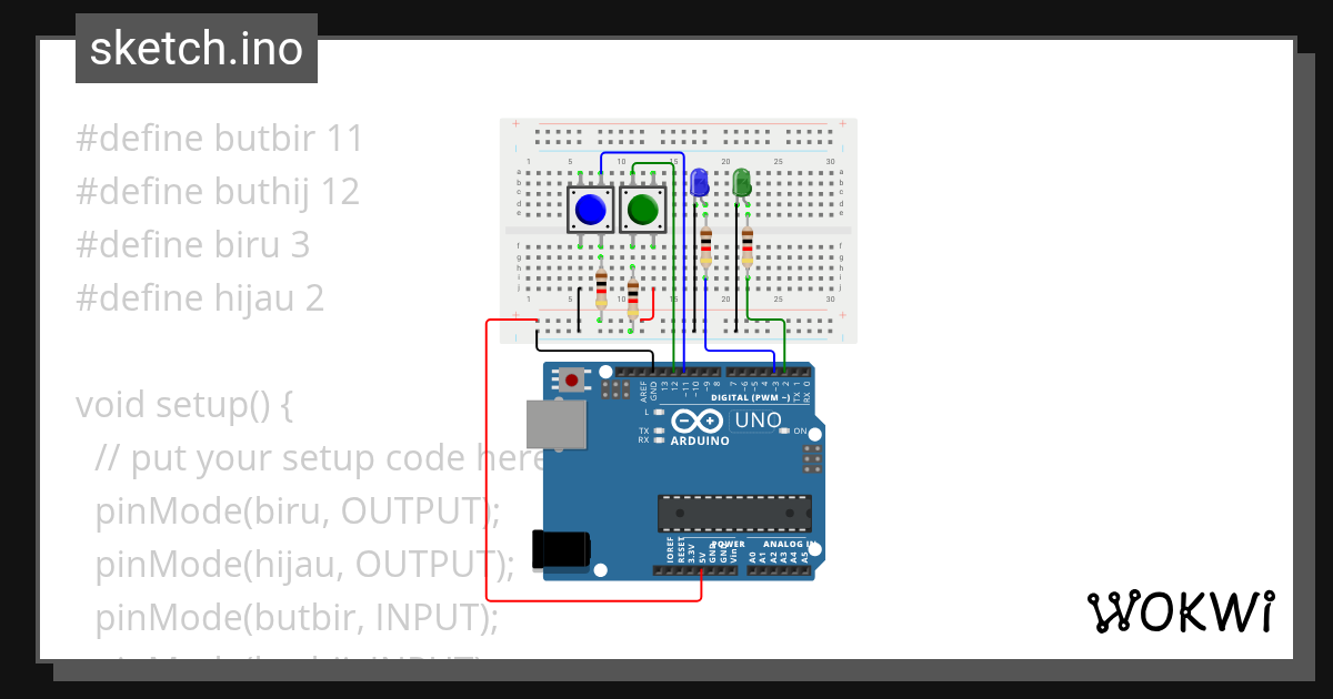Input digital - Wokwi ESP32, STM32, Arduino Simulator