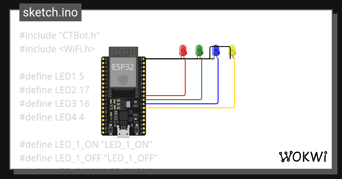 Percobaan 6 - Wokwi ESP32, STM32, Arduino Simulator