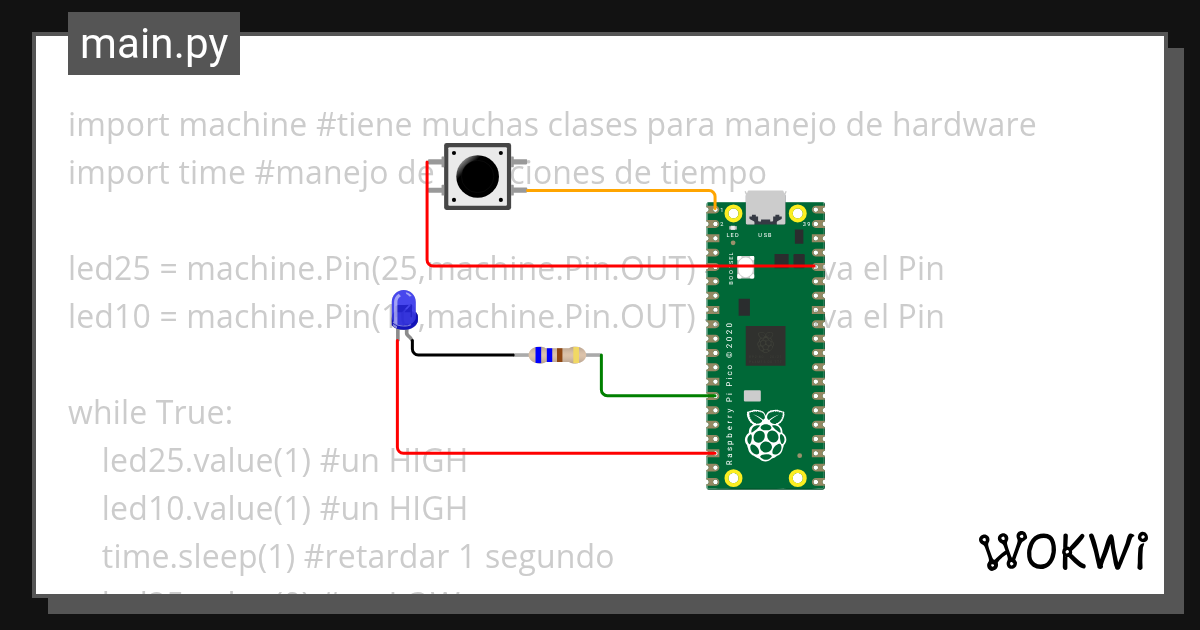 Practica1 - Wokwi ESP32, STM32, Arduino Simulator