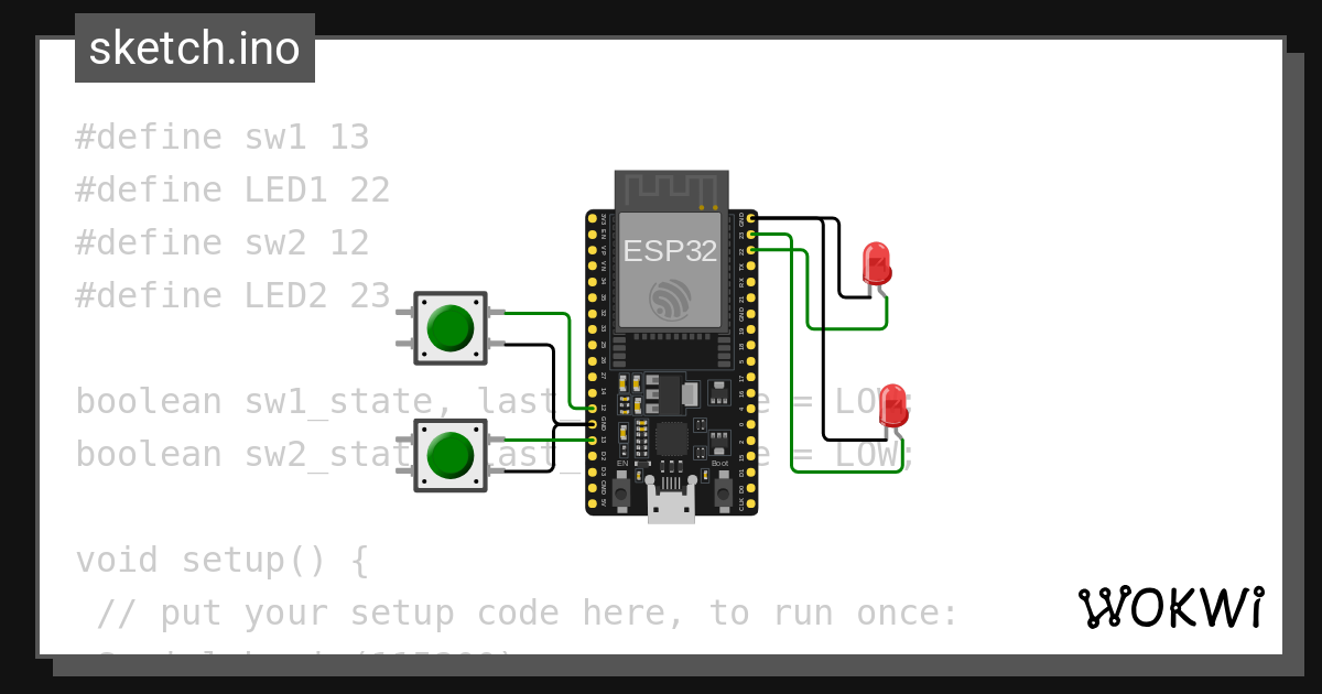 Switch Wokwi Esp32 Stm32 Arduino Simulator 6987
