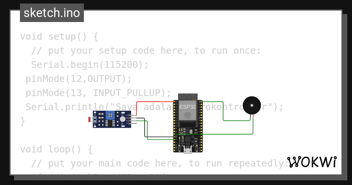 Lampu Kelap Kelip Wokwi Esp32 Stm32 Arduino Simulator