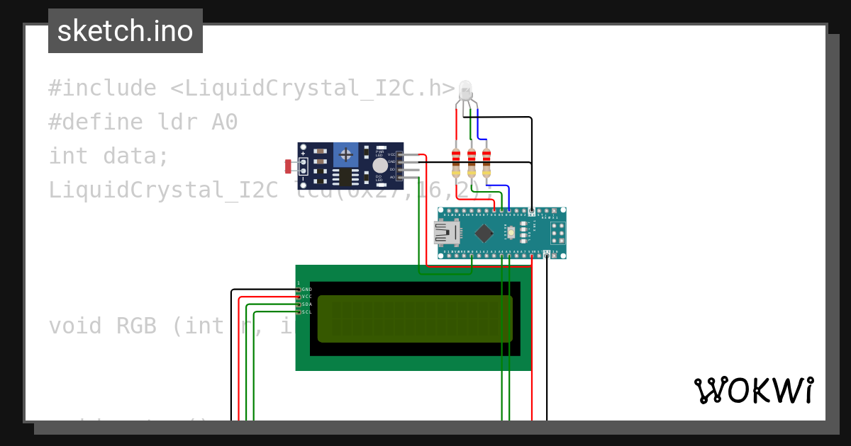 Ldr Lcdi2c Map Rgb Function Wokwi Esp32 Stm32 Arduino Simulator
