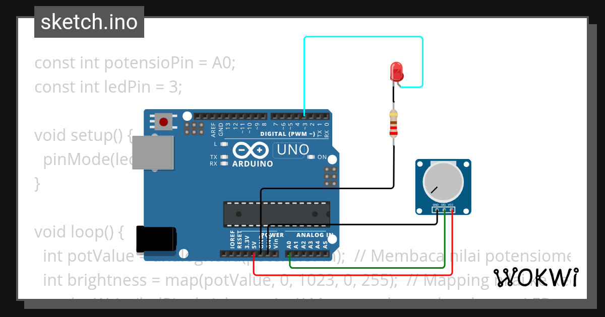 Potensio Wokwi Esp32 Stm32 Arduino Simulator 1121