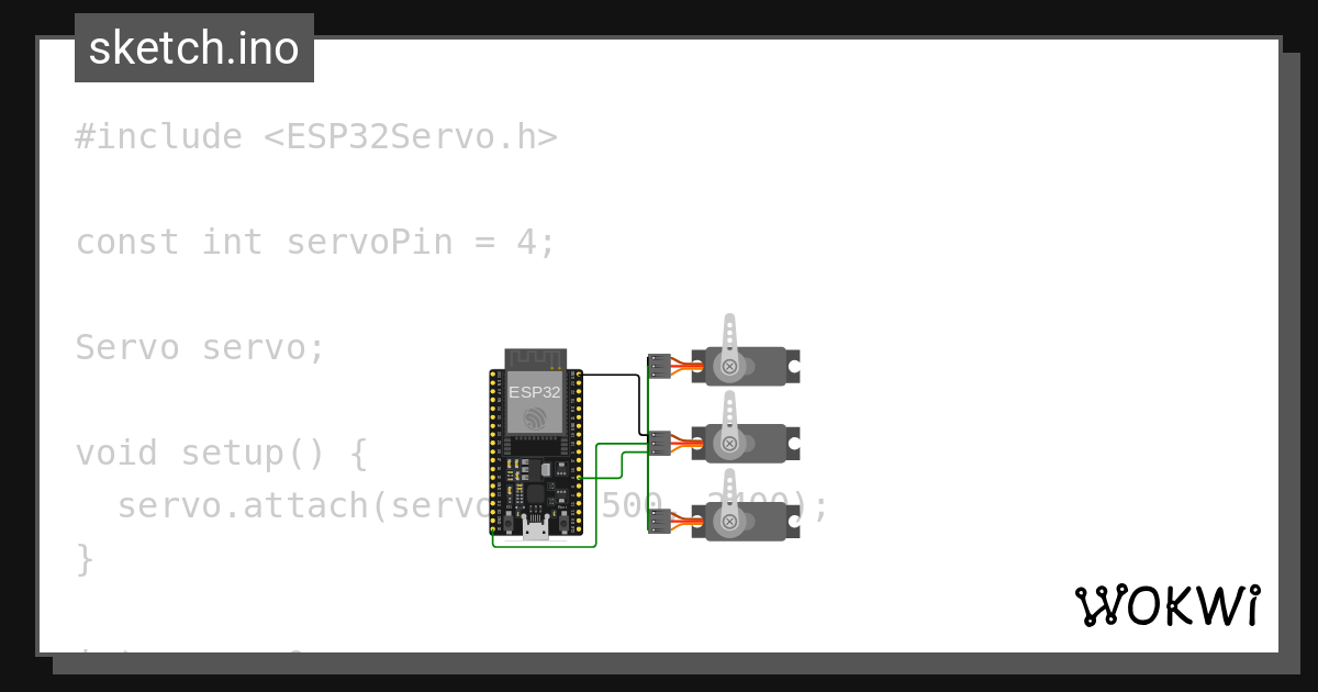 Galuhabada Servo Esp32 Wokwi Esp32 Stm32 Arduino Simulator 2217