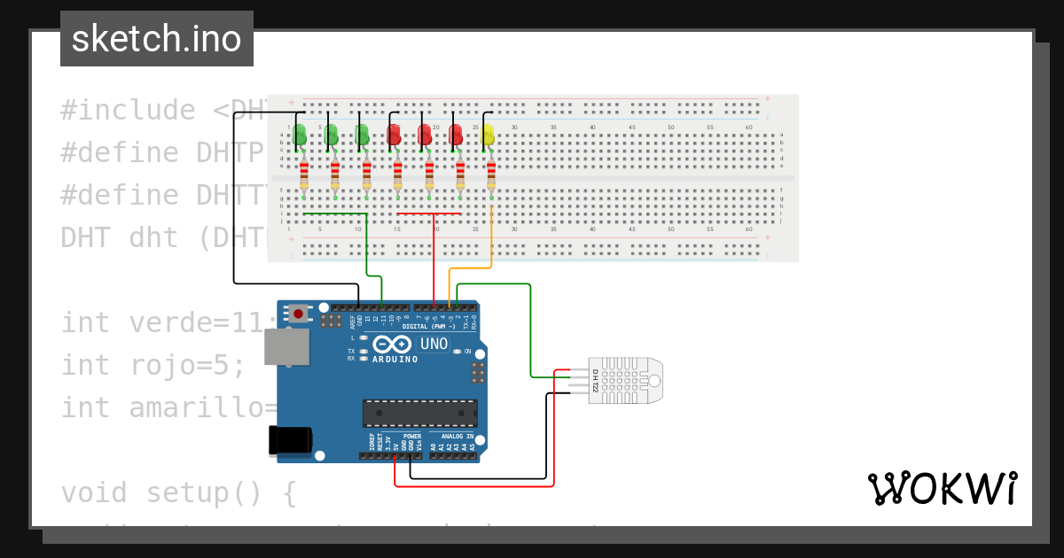 Ejercicio 1 Sensores Benjamin Wokwi Esp32 Stm32 Arduino Simulator 