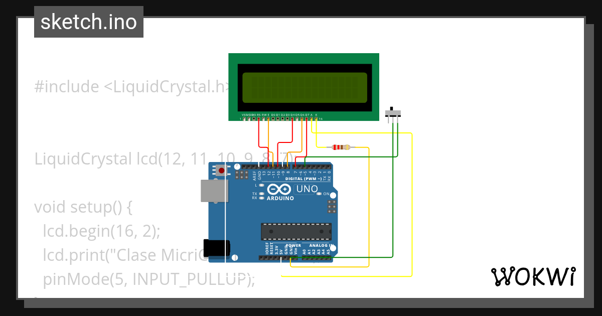 Leds Lcd Wokwi Esp32 Stm32 Arduino Simulator 