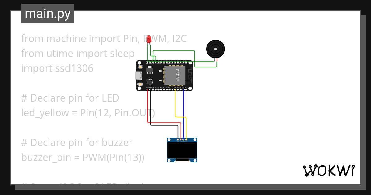 OLED Display - Wokwi ESP32, STM32, Arduino Simulator