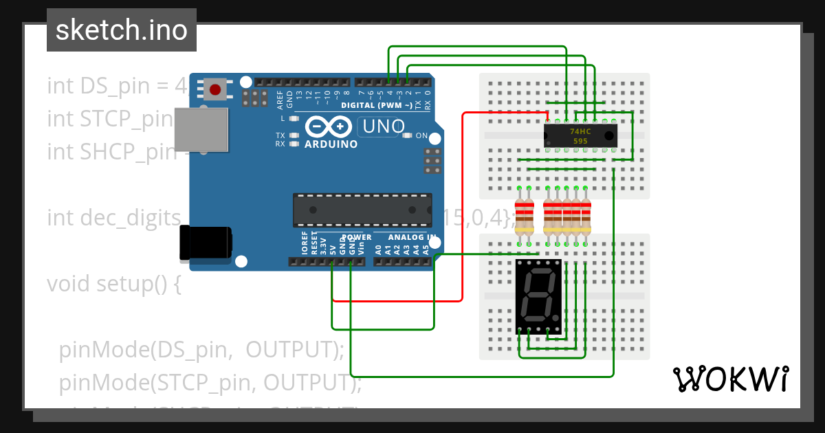 7 Segment Display Wokwi Esp32 Stm32 Arduino Simulator 7885