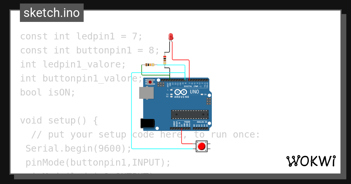 Togglebottone Wokwi Esp32 Stm32 Arduino Simulator 3387