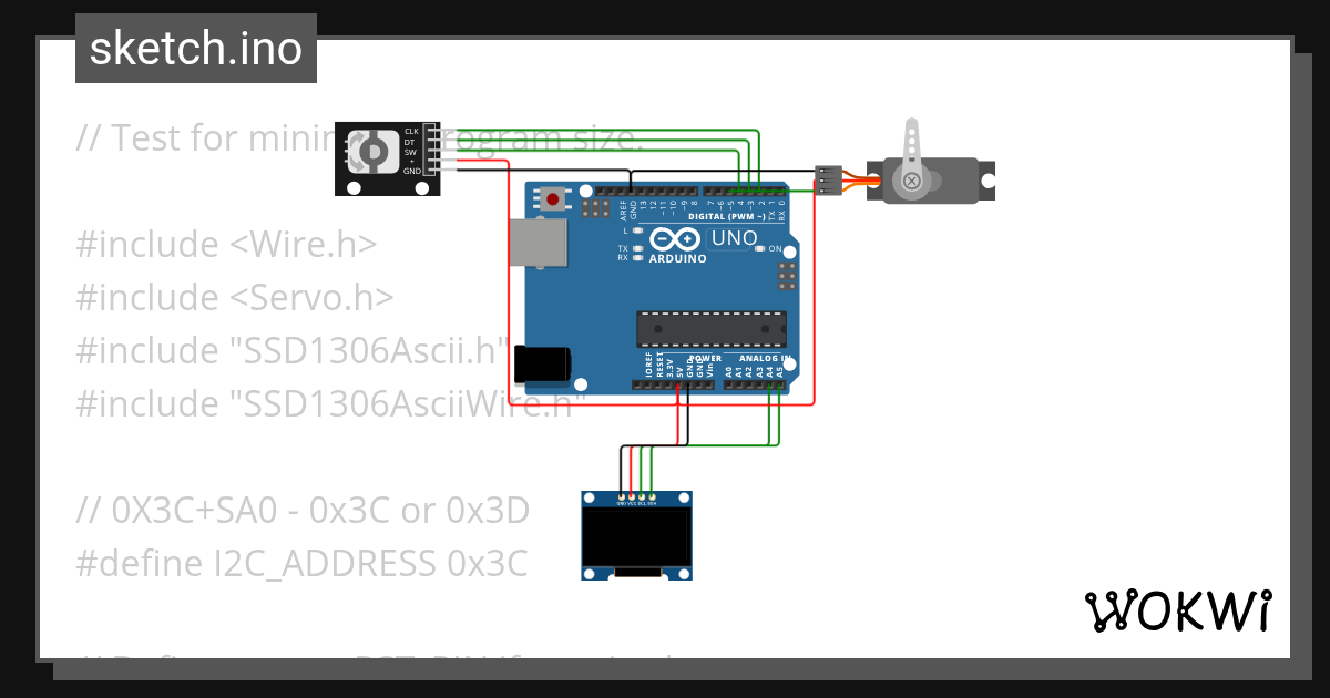 OLED Display Lib - Wokwi ESP32, STM32, Arduino Simulator