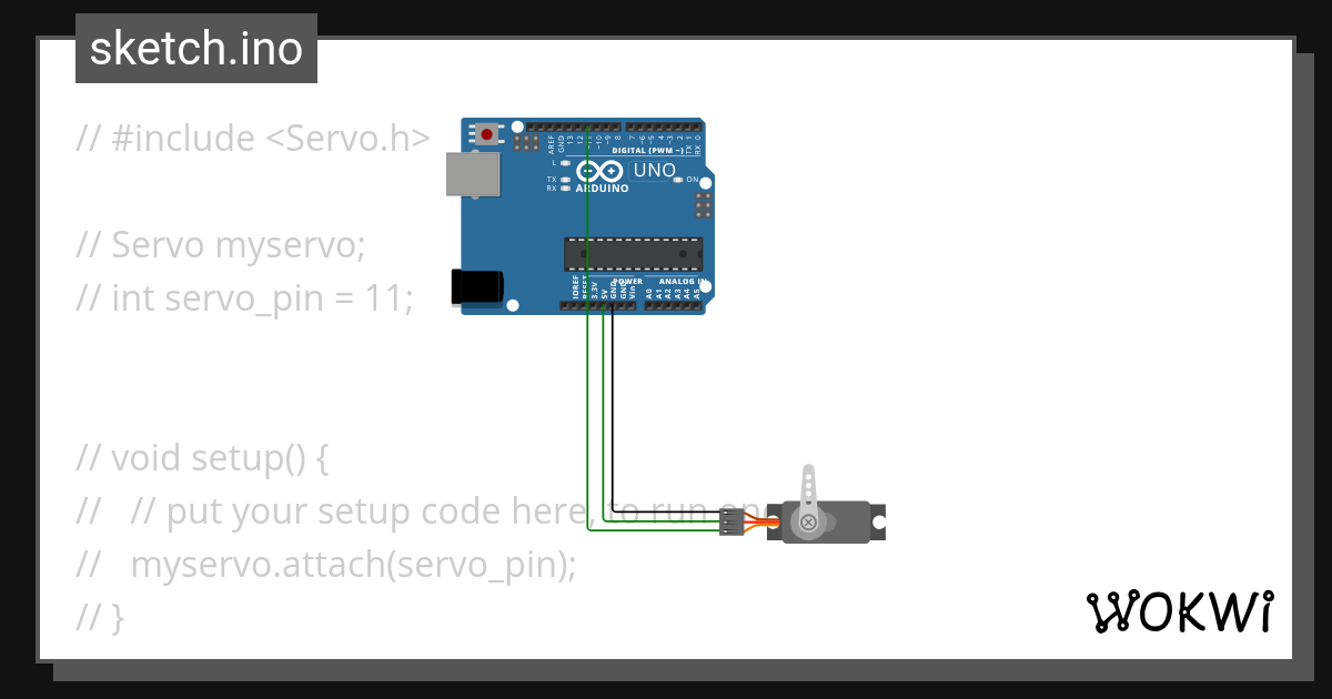 Servo - Wokwi ESP32, STM32, Arduino Simulator