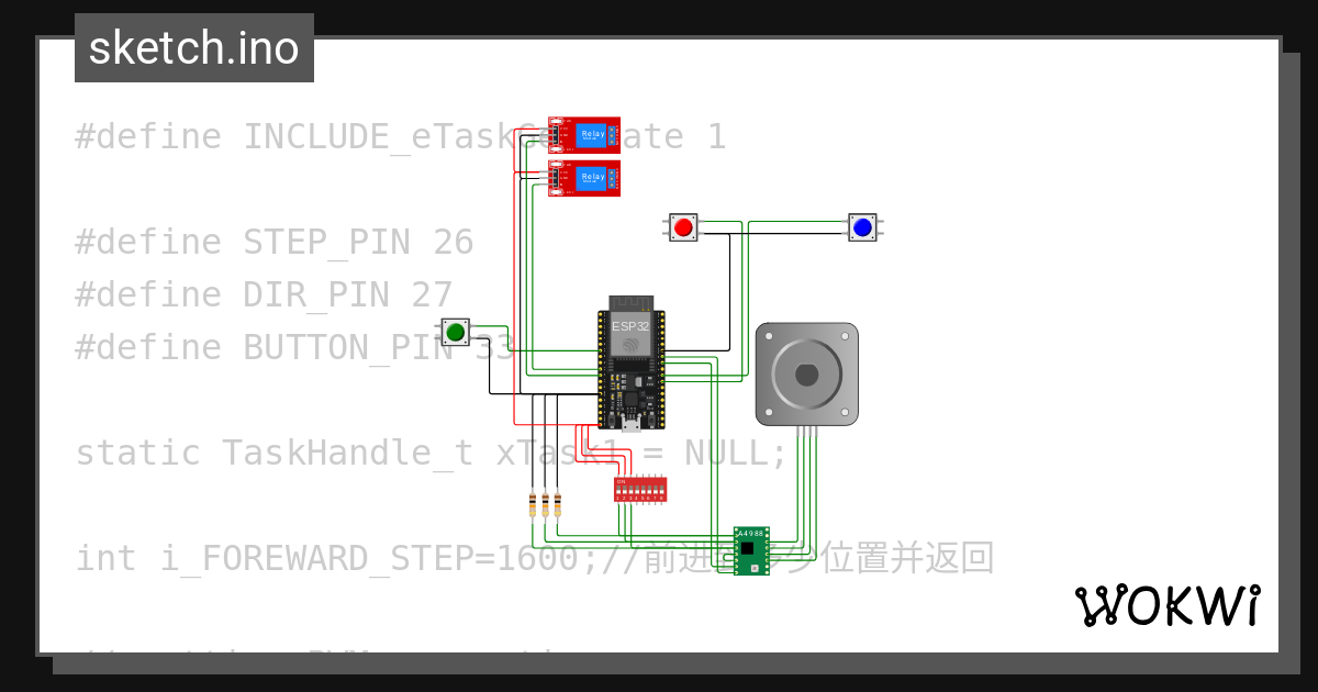 步进电机下降沿测试rtos Copy Wokwi Esp32 Stm32 Arduino Simulator 
