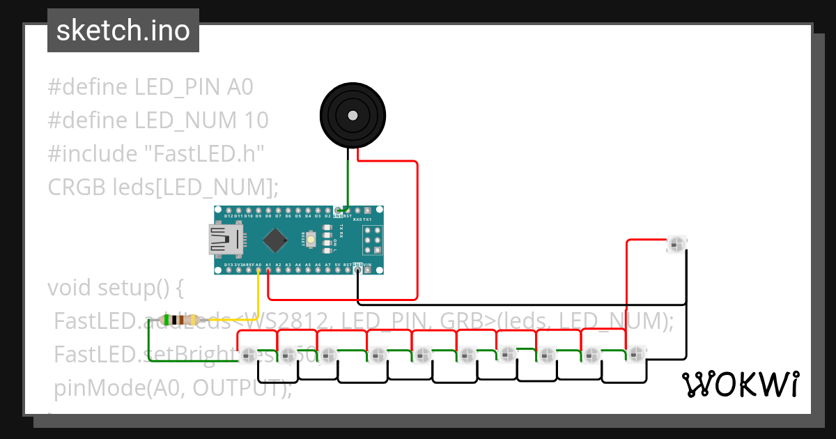Buzzer Tractor Millis 2812 Potentometr Wokwi Esp32 Stm32 Arduino