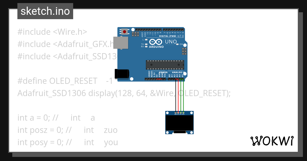 显示屏输出测试 Wokwi Esp32 Stm32 Arduino Simulator