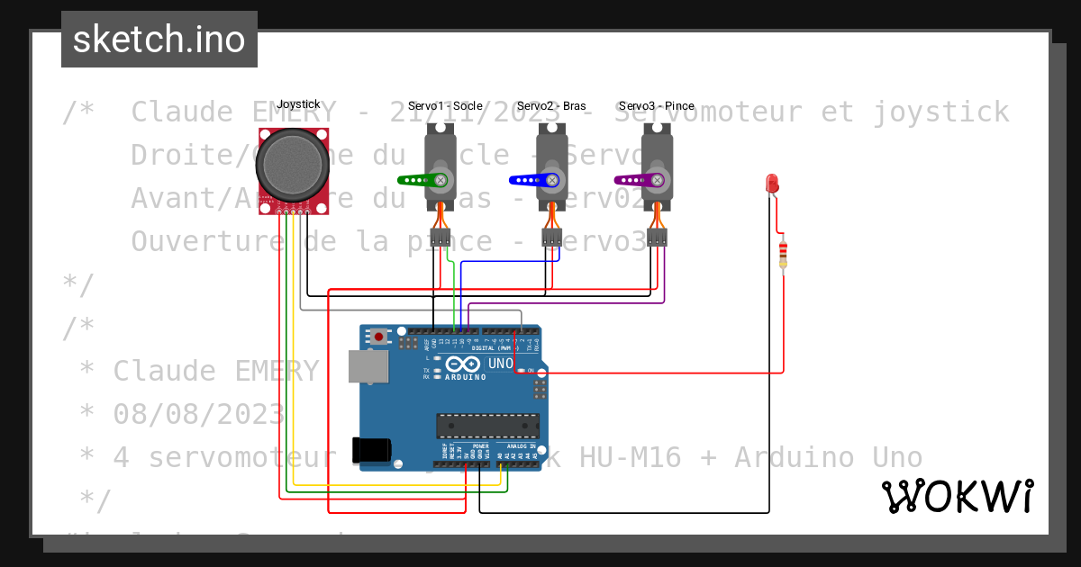 Servomoteurjoystick Wokwi Esp32 Stm32 Arduino Simulator 1560