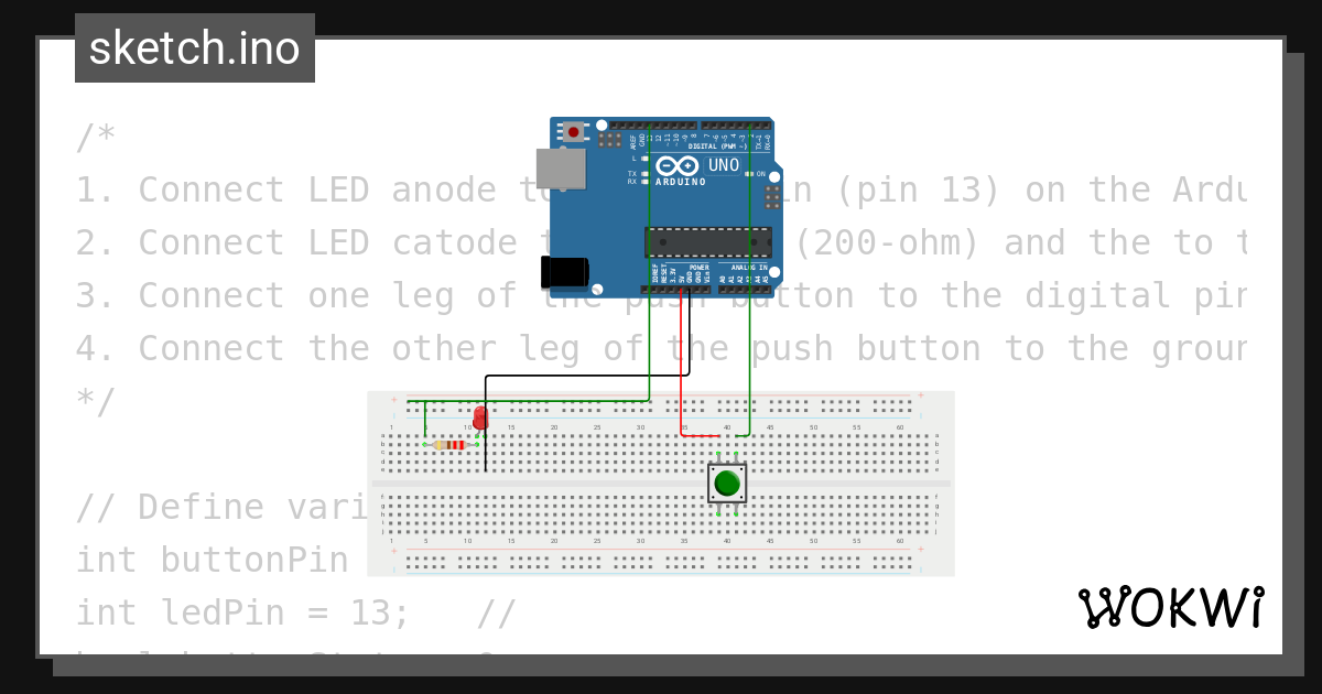 Push Button Led Control Copy Wokwi Esp32 Stm32 Arduino Simulator 6659