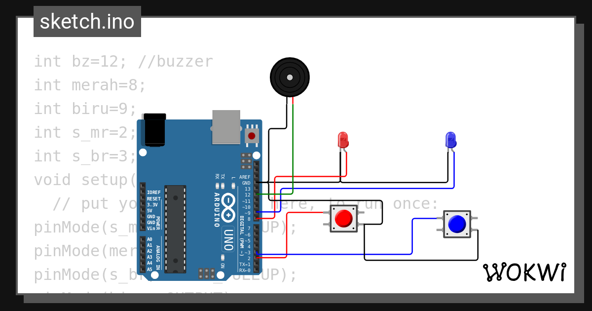 Cerdas Ceramat 2 Lampu G6 Wokwi Esp32 Stm32 Arduino Simulator 8993