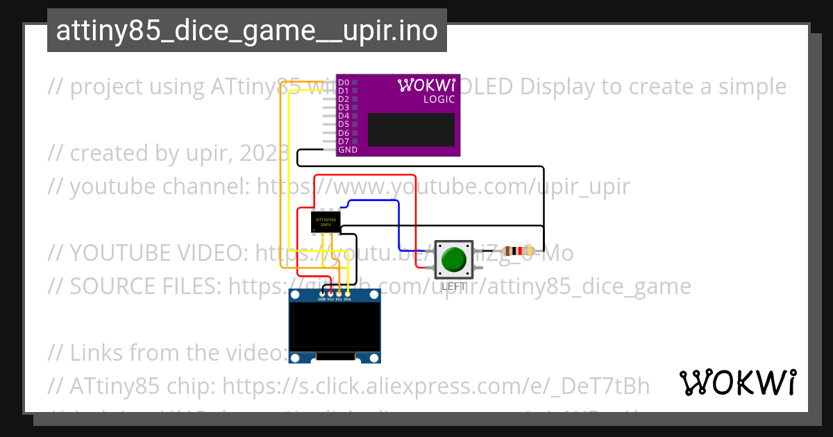 attiny85_dice_game__upir Copy - Wokwi ESP32, STM32, Arduino Simulator