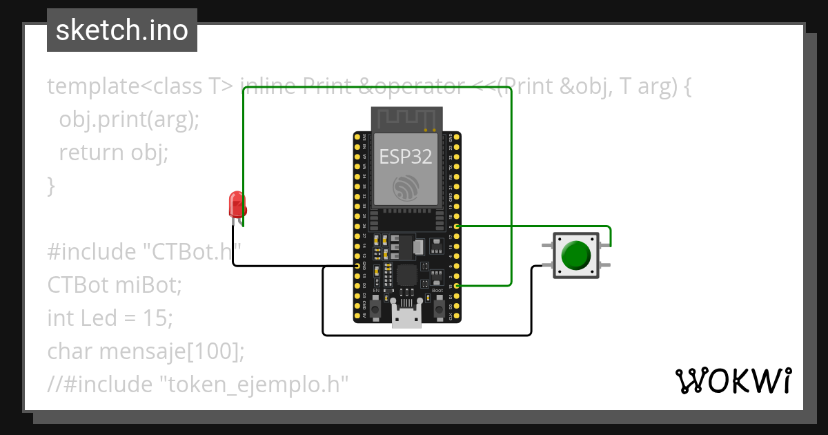 Telegram Wokwi Esp32 Stm32 Arduino Simulator
