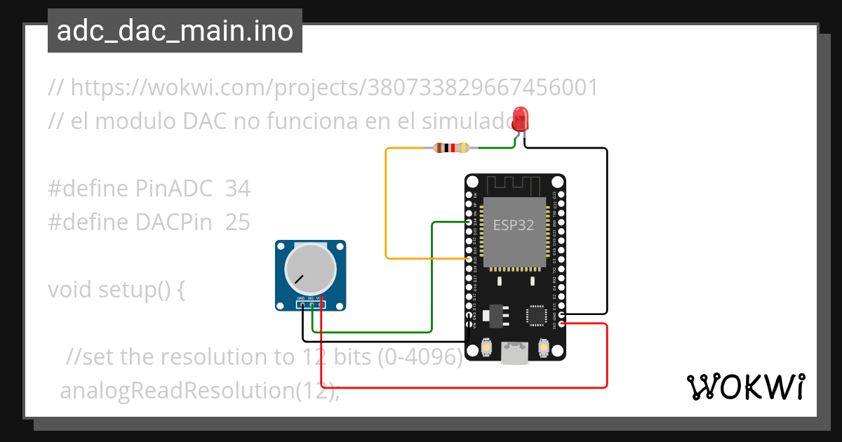 Calibración para ADC - Wokwi ESP32, STM32, Arduino Simulator
