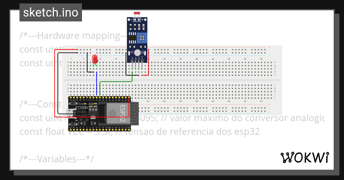AnalogicoParaDigital - Wokwi ESP32, STM32, Arduino Simulator