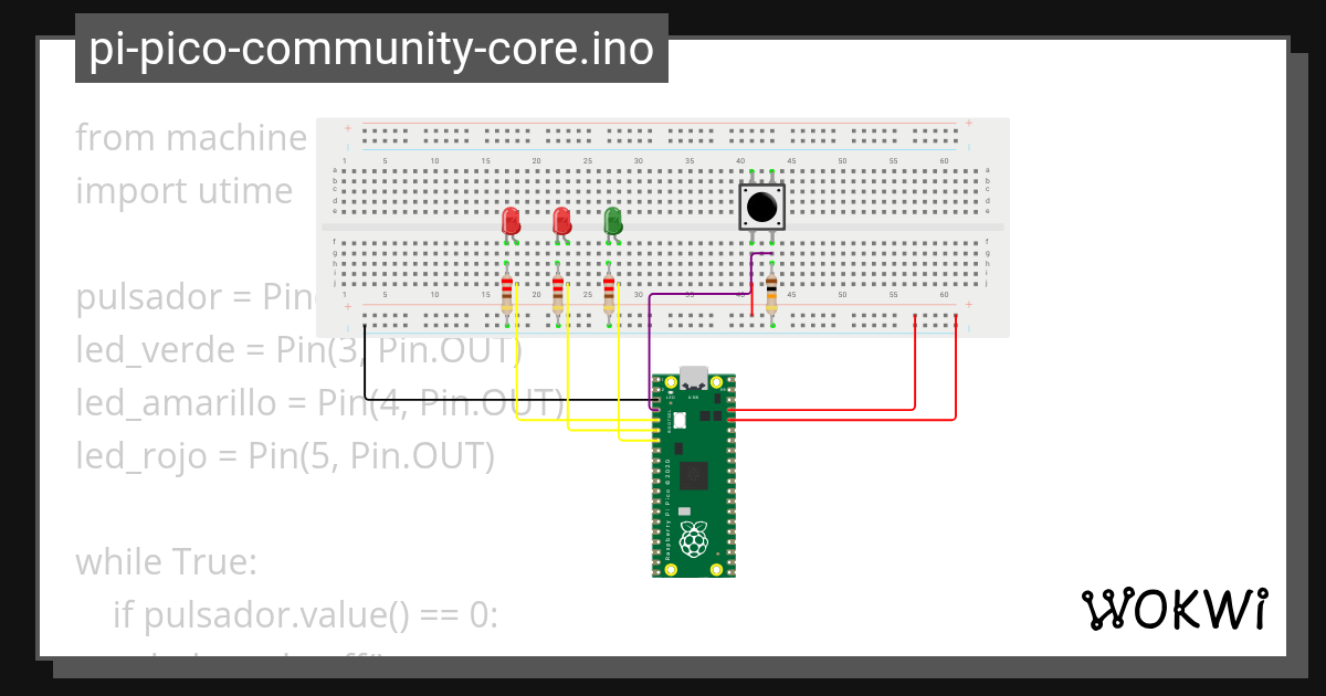 Pi Pico Community Corepy Wokwi Esp32 Stm32 Arduino Simulator 0146