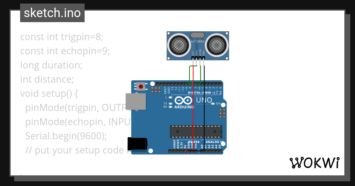ultrasonic - Wokwi ESP32, STM32, Arduino Simulator