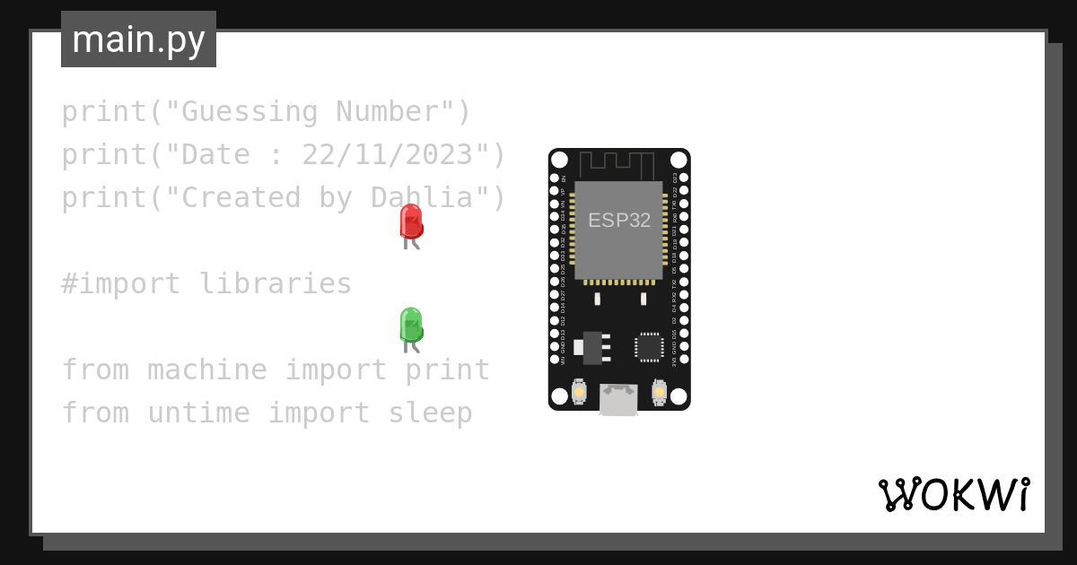 Excercise 2 Wokwi Esp32 Stm32 Arduino Simulator 9563