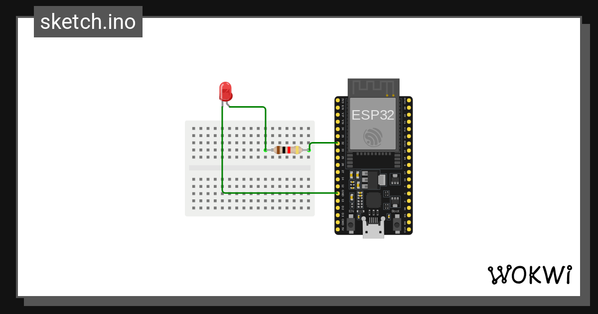 Simple Led With Print Pin Value Wokwi Esp32 Stm32 Arduino Simulator