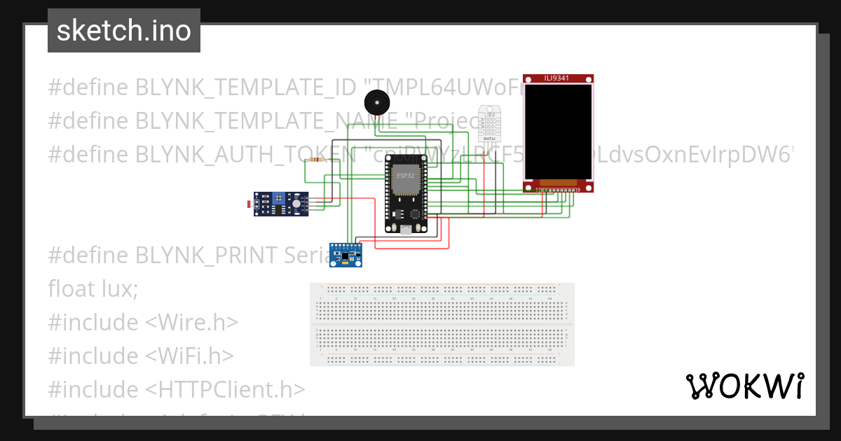 Remote Sensing Data Gathering Wokwi Esp32 Stm32 Arduino Simulator 3400