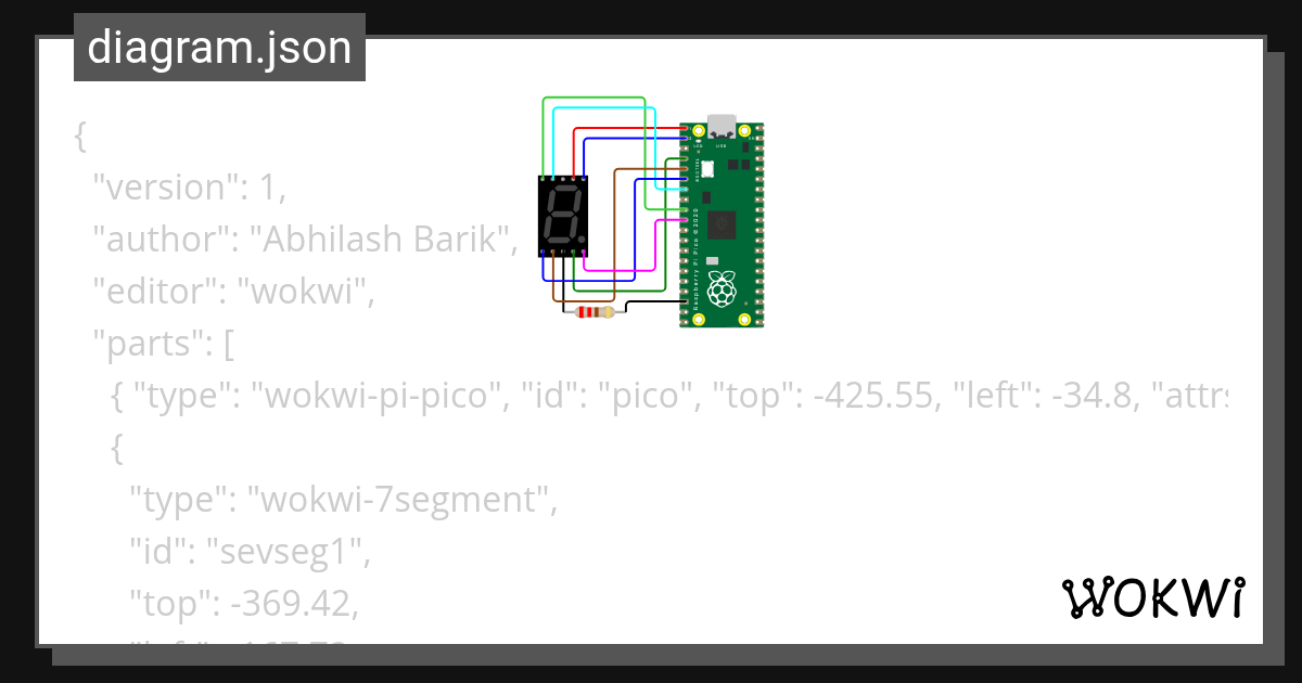 7segmentdisplay Copy - Wokwi ESP32, STM32, Arduino Simulator