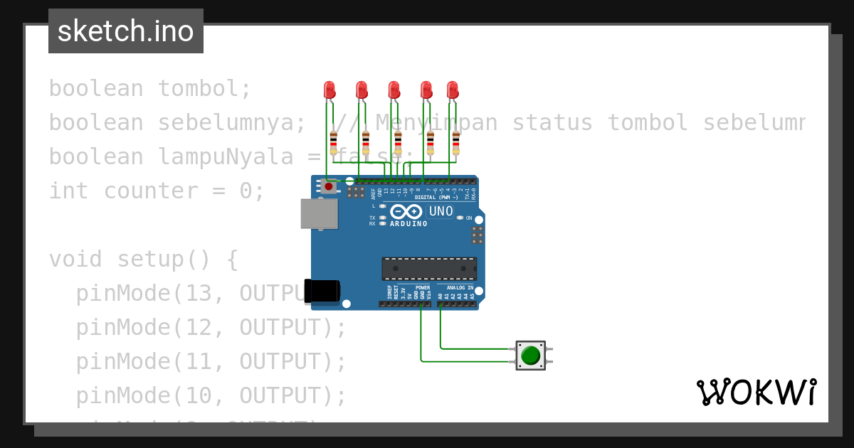 Lampu Wokwi Esp32 Stm32 Arduino Simulator 2475