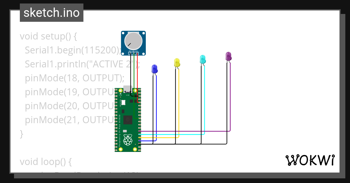 Active 2 - Wokwi ESP32, STM32, Arduino Simulator