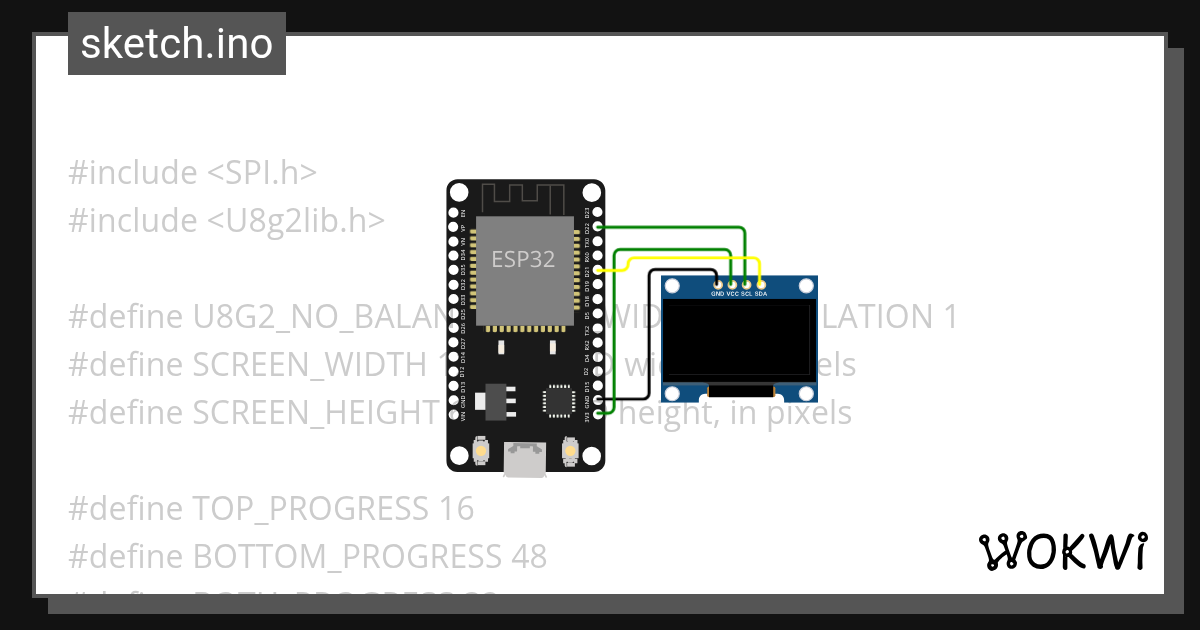 esp32 oled- simple Copy - Wokwi ESP32, STM32, Arduino Simulator