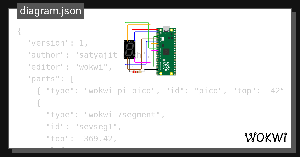 7segmentdisplay Wokwi Esp32 Stm32 Arduino Simulator