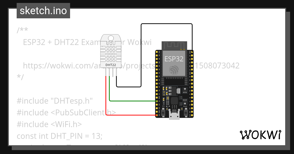 publisher temp - Wokwi ESP32, STM32, Arduino Simulator