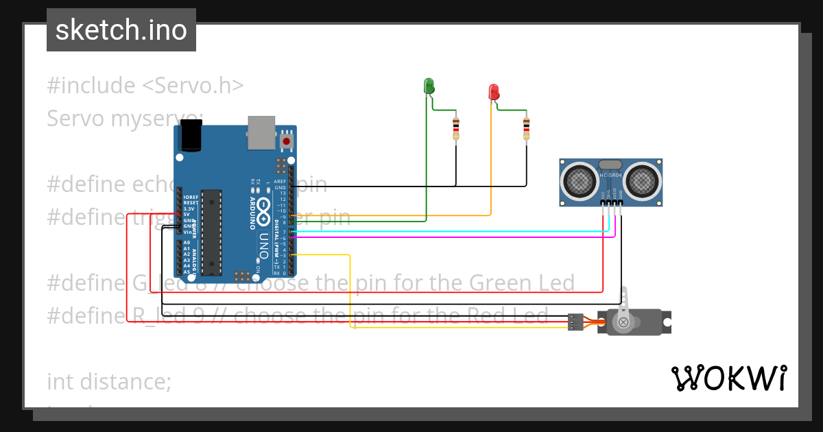 radar - Wokwi ESP32, STM32, Arduino Simulator
