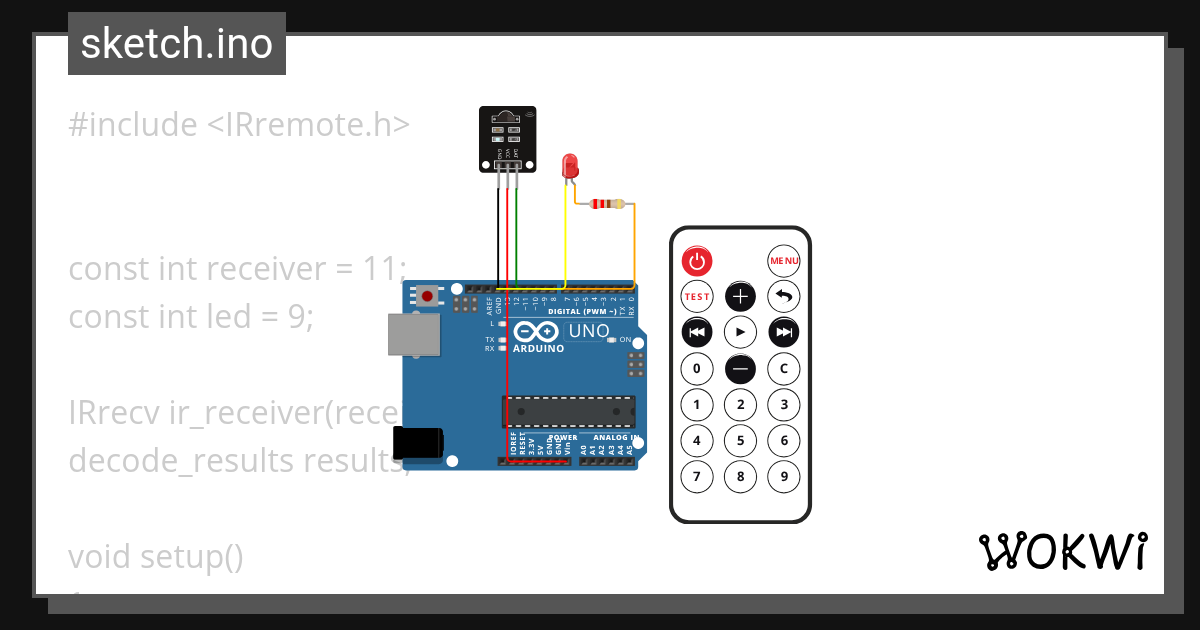 Exercice2-IR - Wokwi ESP32, STM32, Arduino Simulator