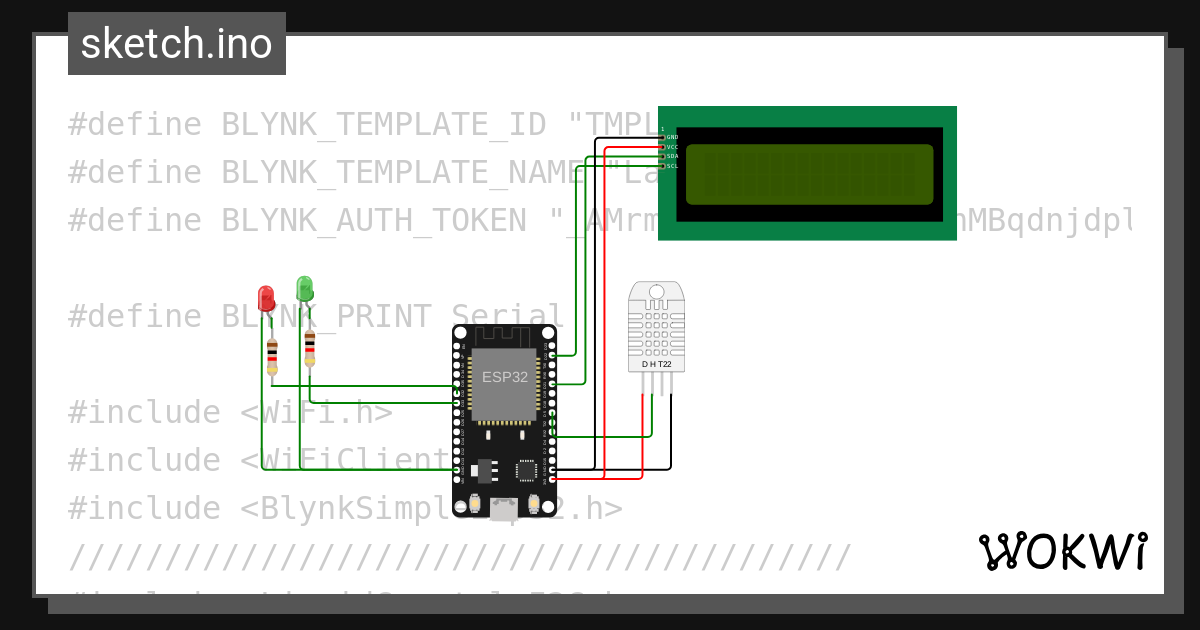 Lab 2 Blynk Wokwi Esp32 Stm32 Arduino Simulator 6544