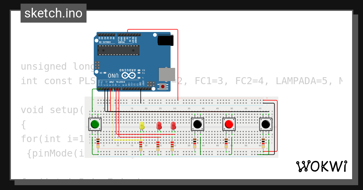 Cancello Wokwi Esp32 Stm32 Arduino Simulator