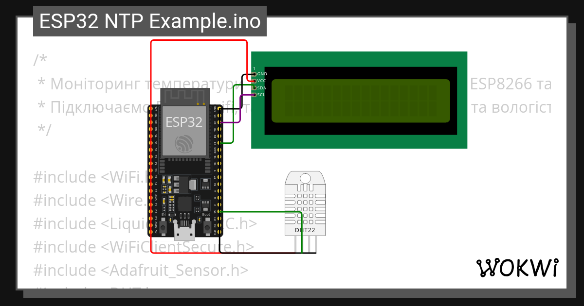 ESP32 NTP Example.ino Copy - Wokwi ESP32, STM32, Arduino Simulator