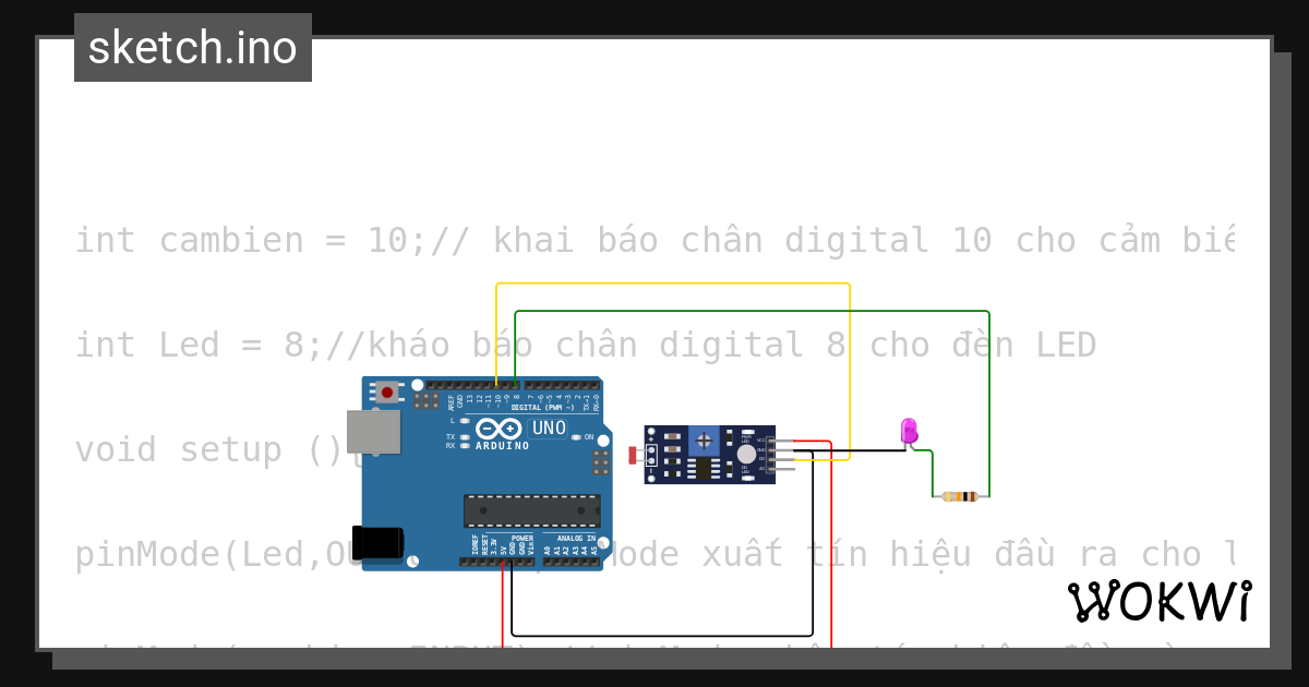 đèn Cảm Biến ánh Sáng Lqt Wokwi Esp32 Stm32 Arduino Simulator 0739